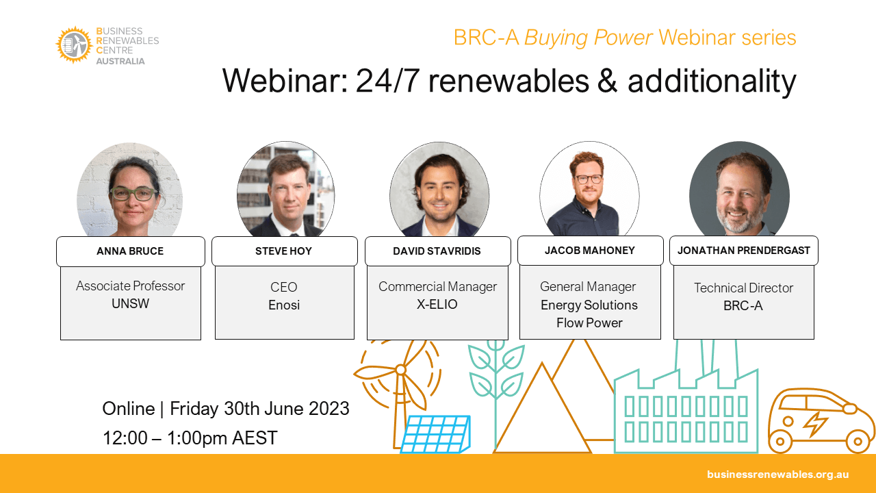 Webinar: 24/7 Renewables & Additionality - Flow Power